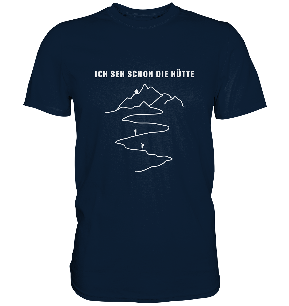 Herren T-Shirt Ich seh schon die Hütte – Alplove